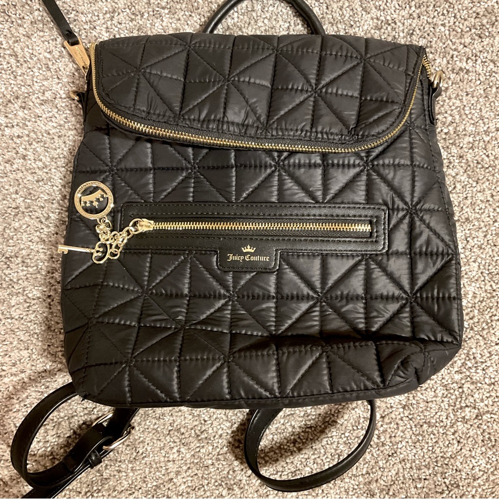 Juicy Couture Convertible Backpack Crossbody Purse Ba… - Gem